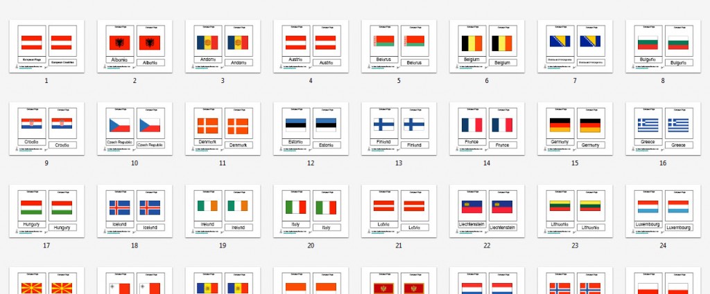 » Montessori European Flags, Age 3 to 6